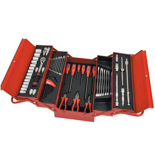 Kennedy 62 Piece General Purpose Tool Kit in Cantilever Tool Box ...